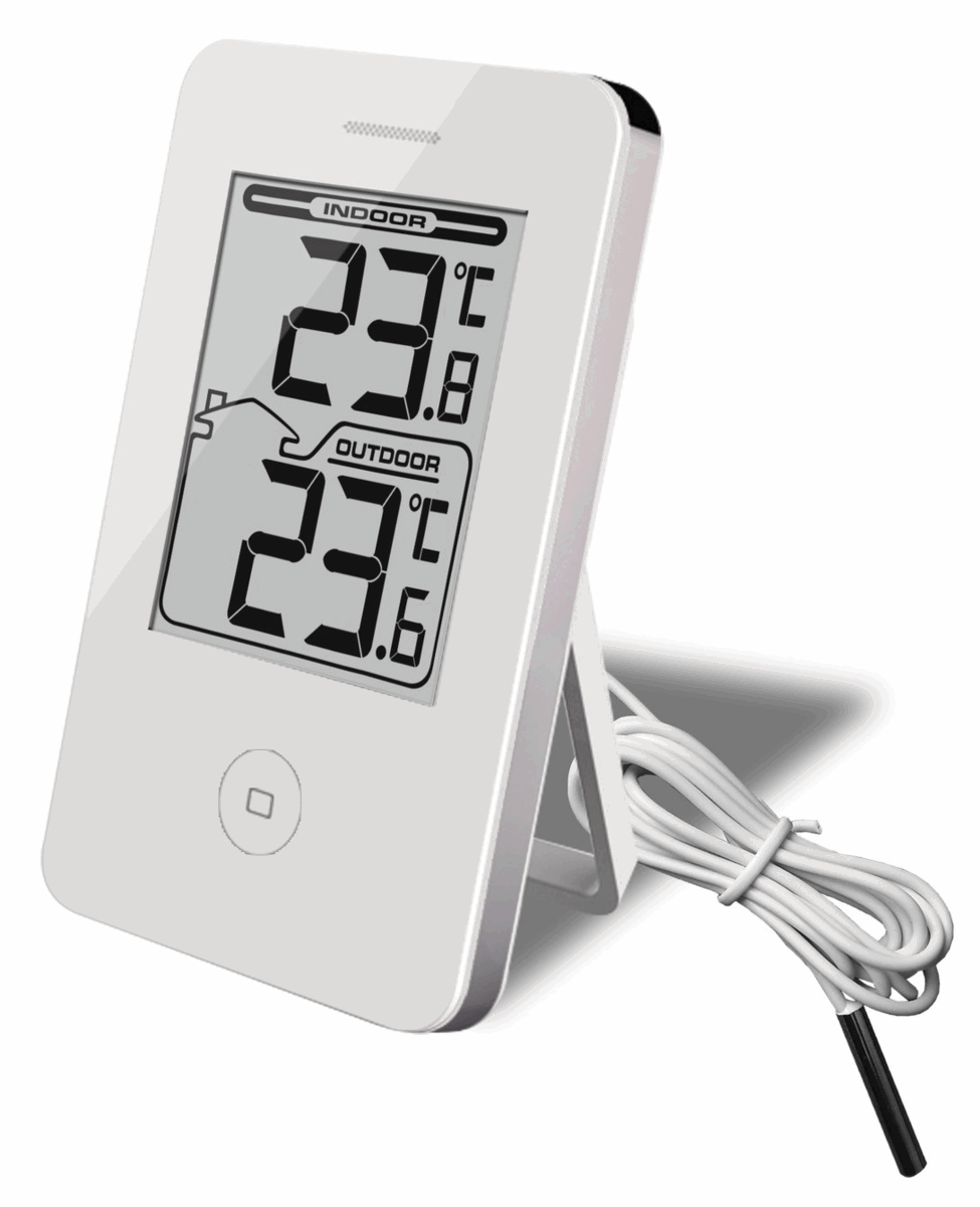 Termometer inne og ute digital min/max - Skruen.no